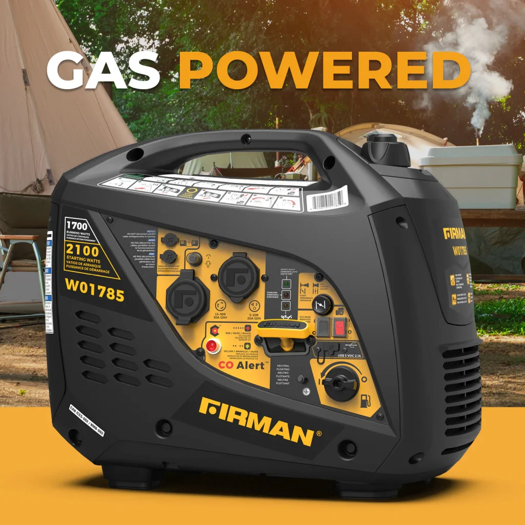 Dual Fuel Inverter Portable Generator 3300W Electric Start - Green ...